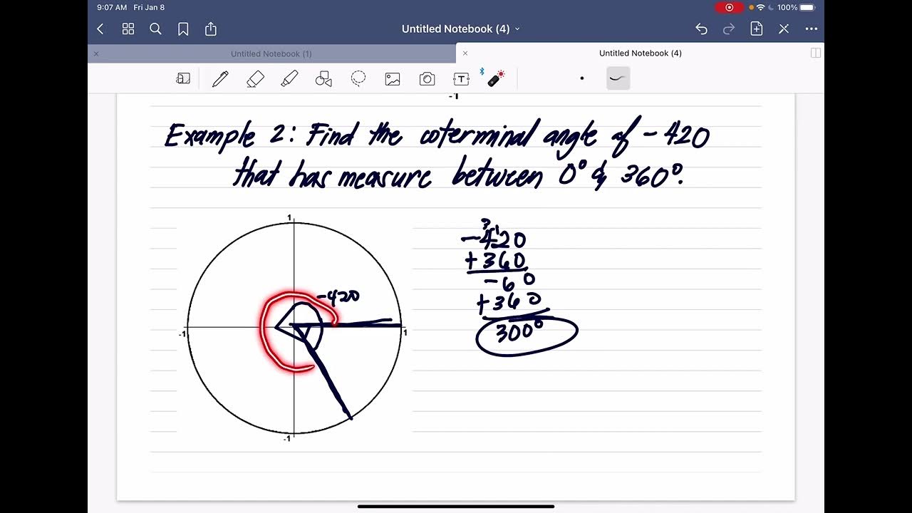 PRECALCULUS: Coterminal Angles, Tagalog Tutorial (Trigonometry) - YouTube