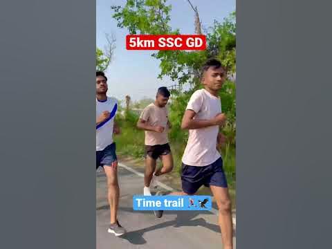 SSC GD 🔥 Running trial 🏃‍♂️|| contact for sscgd 5km running tips 💯🔴 - YouTube