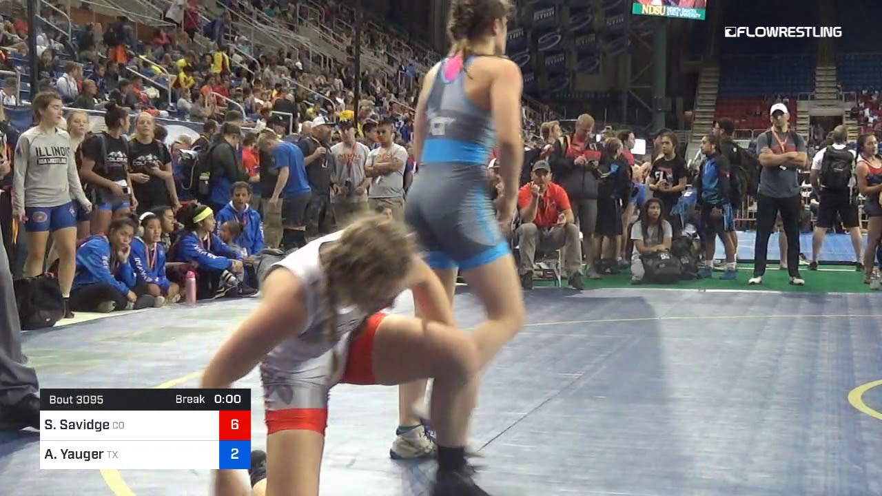 127 Lbs Rnd Of 32 Sarah Savidge Colorado Vs Aubrey Yauger Texas - YouTube