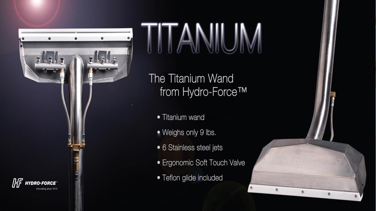 Titanium Carpet Cleaning Wand - Portable or Truckmount - Hydro Force ...