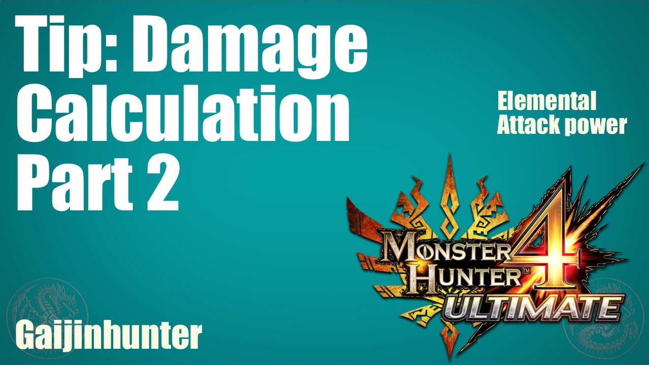 MH4U: How Elemental Damage Works - YouTube