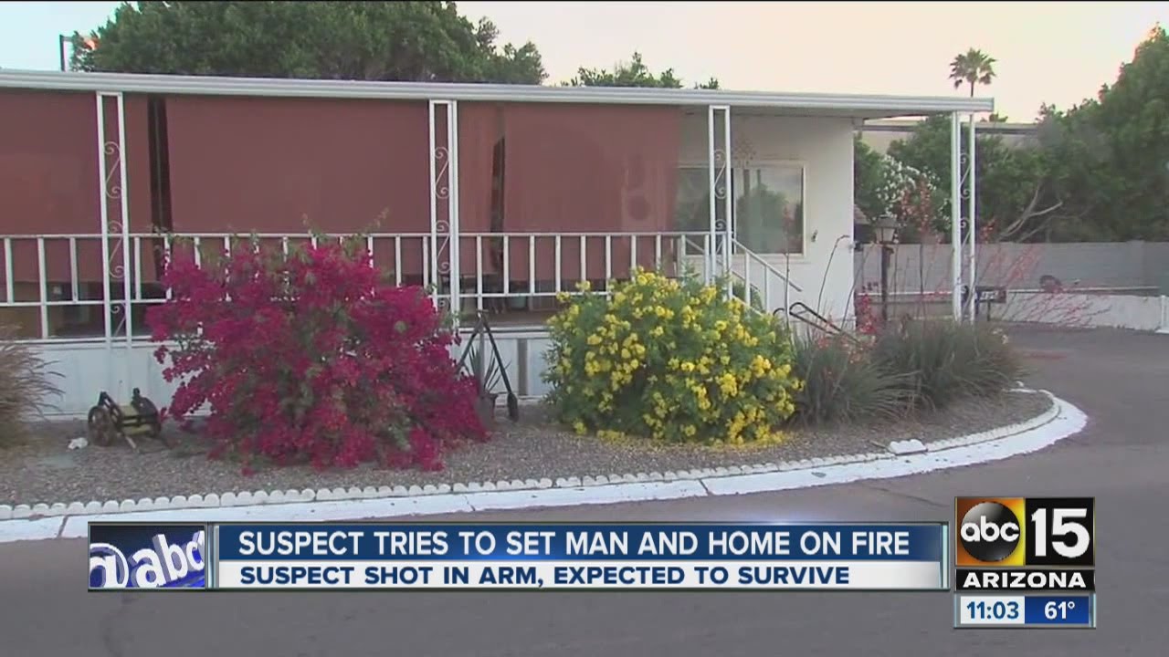 Suspect tries to set man on fire - YouTube