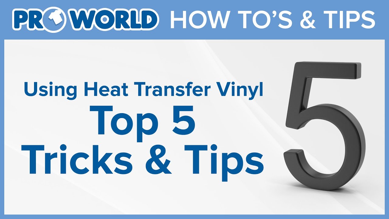 Top 5 Tips Working With HTV - YouTube