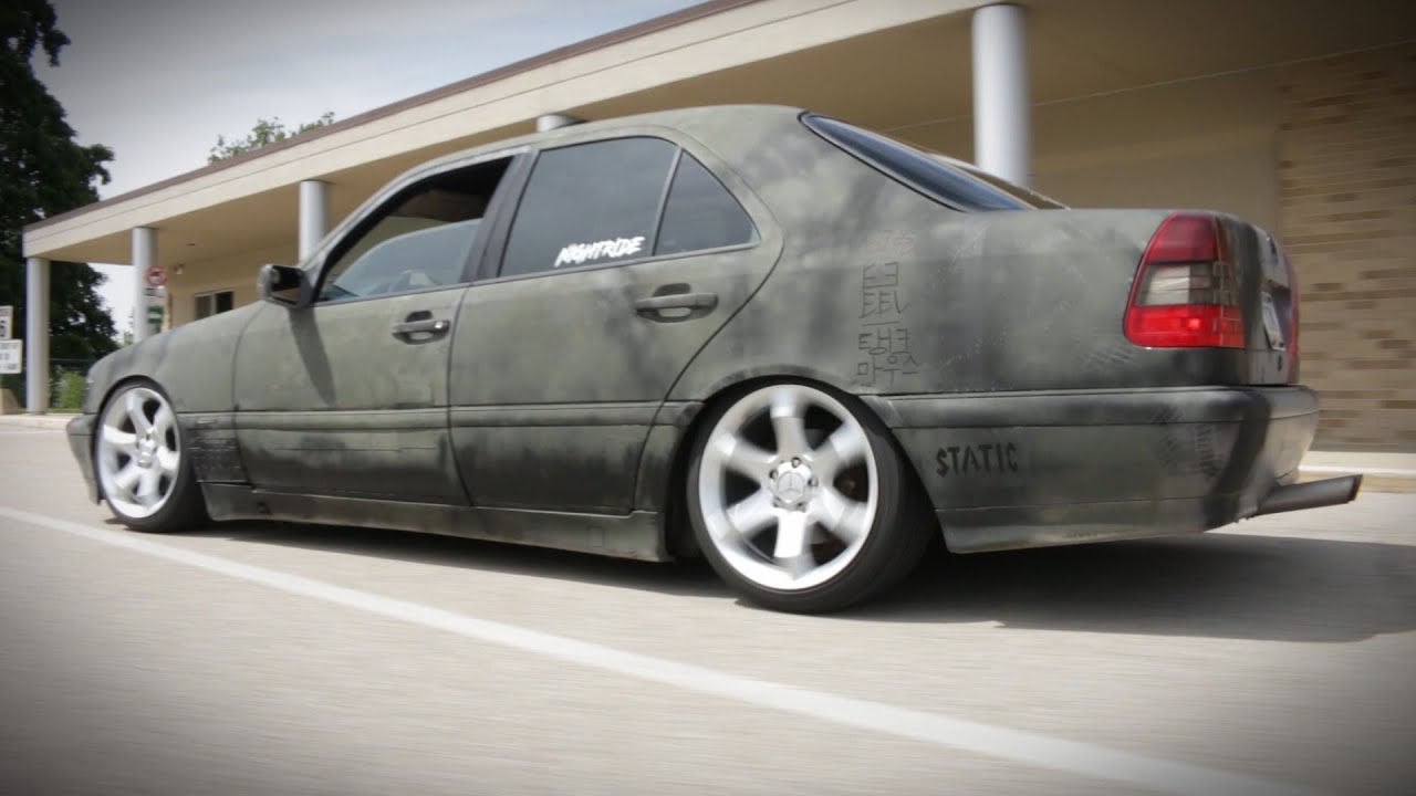 Mercedes C280 | Lowered on 17" Wheels | w202 | C-Class - YouTube