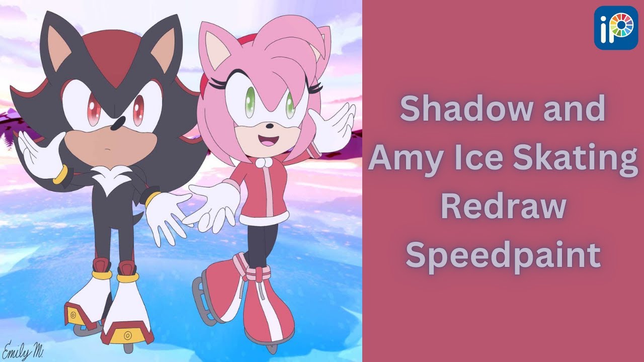 Shadow and Amy Ice Skating Redraw Speedpaint - YouTube
