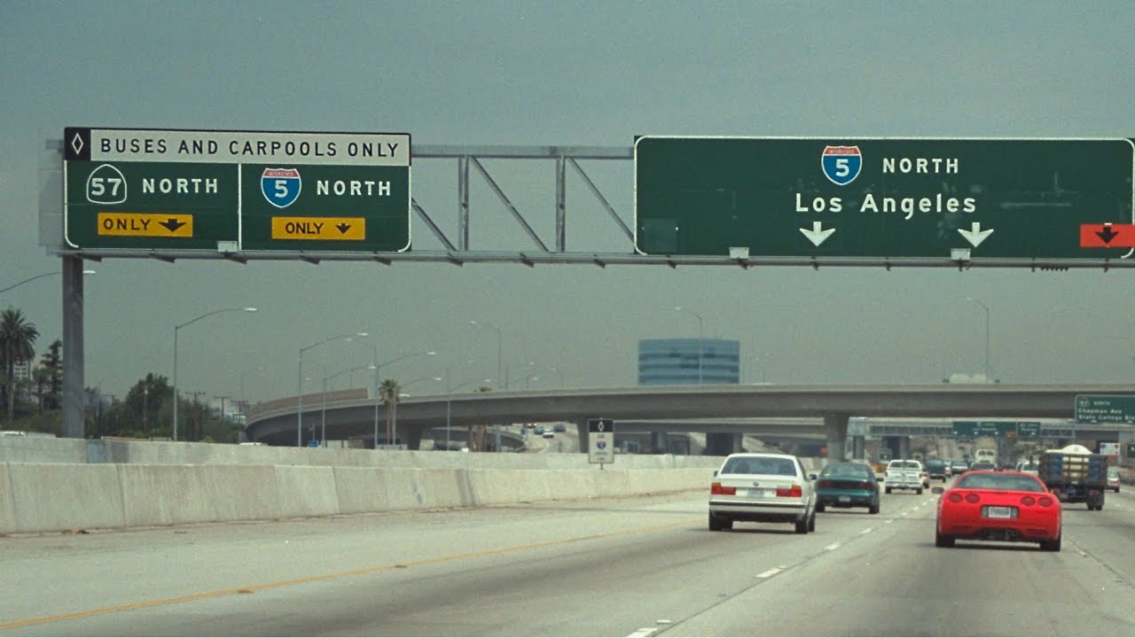 Driving Los Angeles i 5 Freeway California USA Dash Cam Ultra HD - YouTube