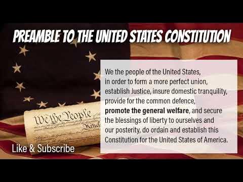 Preamble to the United States Constitution - YouTube