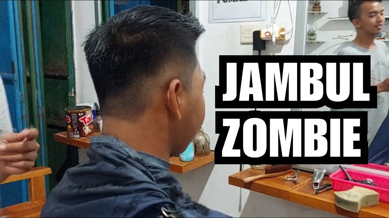 Gaya Rambut Jambul Zombie | Barber Tutorial - YouTube