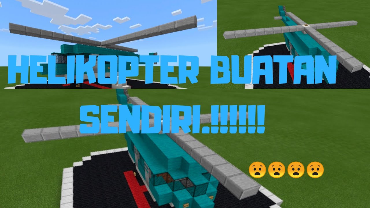 MEMBUAT HELIKOPTER "MINECRAFT" - YouTube
