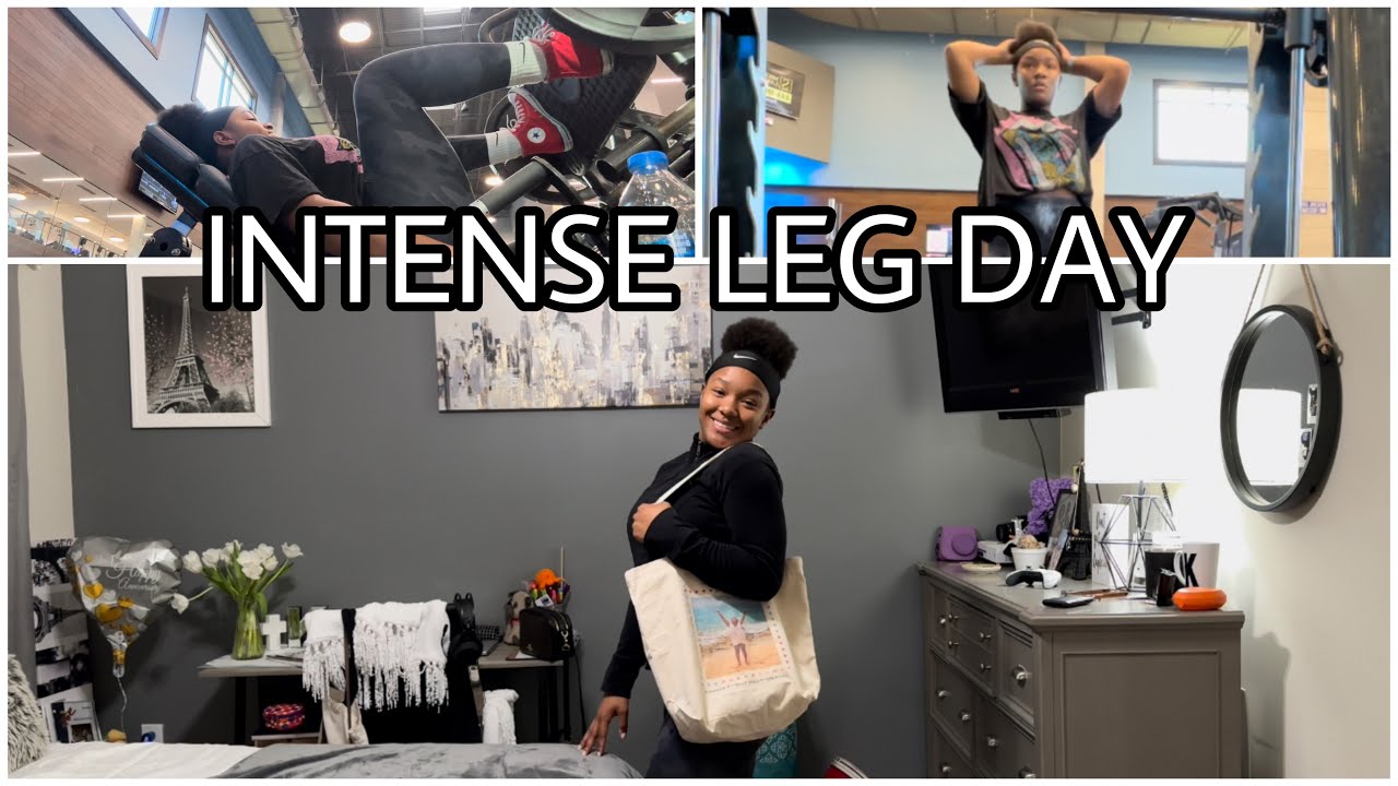 Intense Leg Day Vlog Youtube