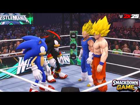 Ultimate Multiverse Battle – Sonic & Shadow vs Goku & Vegeta | Super Saiyans vs Ultimate Hedgehogs
