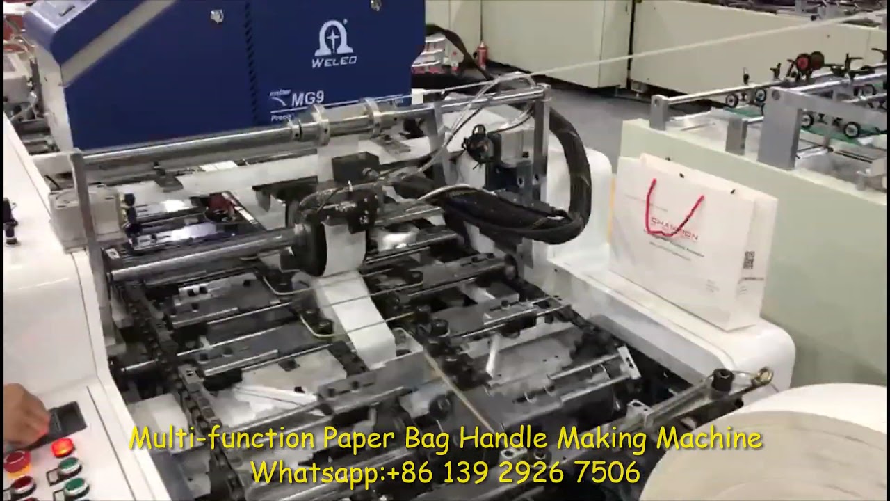Paper Handle Making Machine 2019 - YouTube