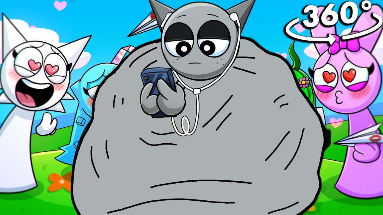 360º VR SUPER MEGA BIG Pumped Up Sprunki All Part - YouTube