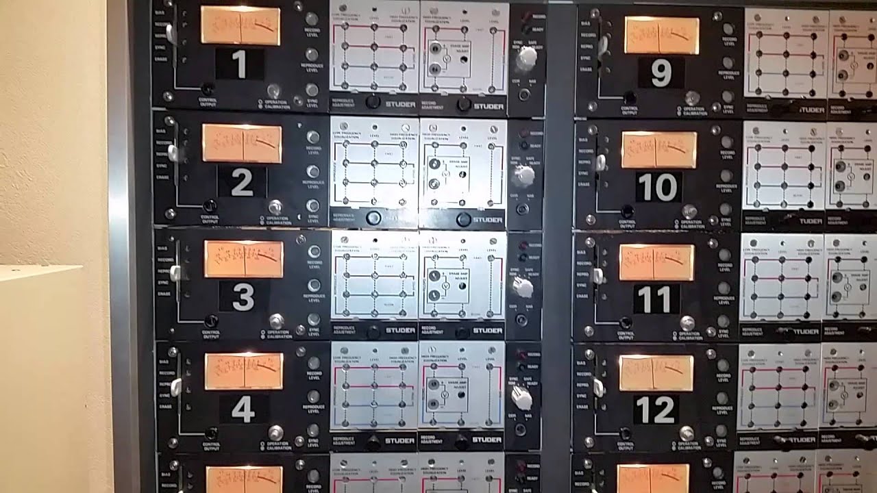 Studer A80 mkIV 24 track tape machine - YouTube