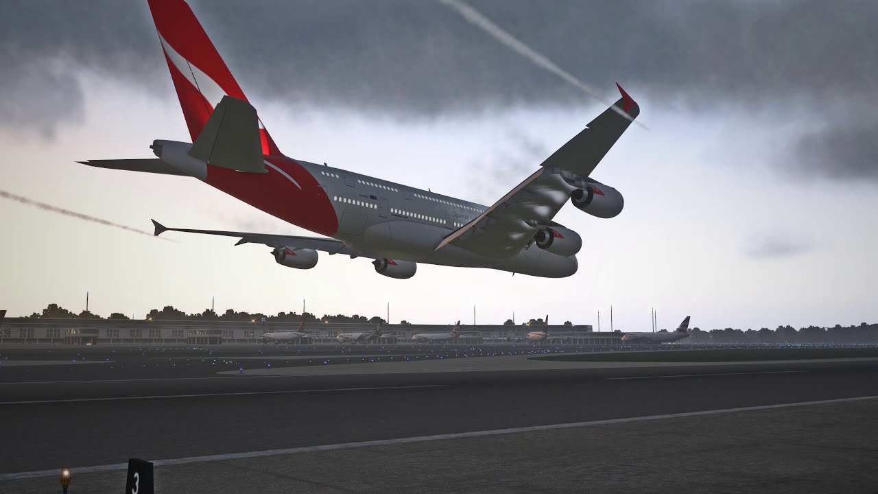 Qantas A380 [Engine Failure] Crashes at Take off from Singapore Airport ...