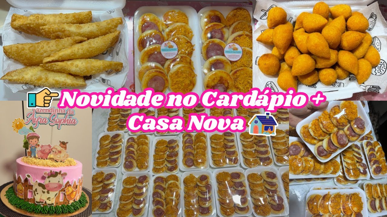 Mega Produção de Mini Pizzas 🍕 + Pastel porção de Feira no Cardápio e ...