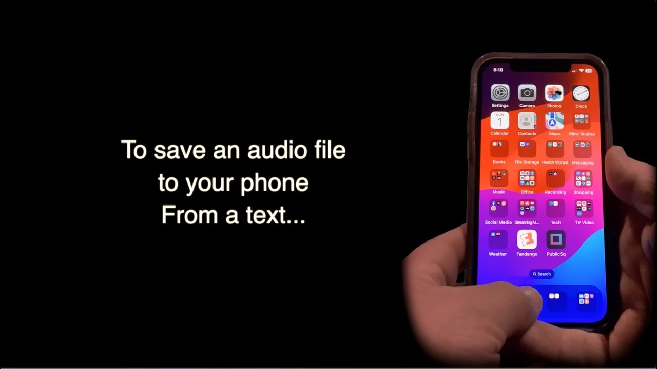 Saving Audio Files to iPhone - YouTube