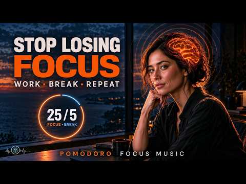 Stay Sharp Longer | Pomodoro Focus Music to Sustain Motivation & Attention | Beta Waves