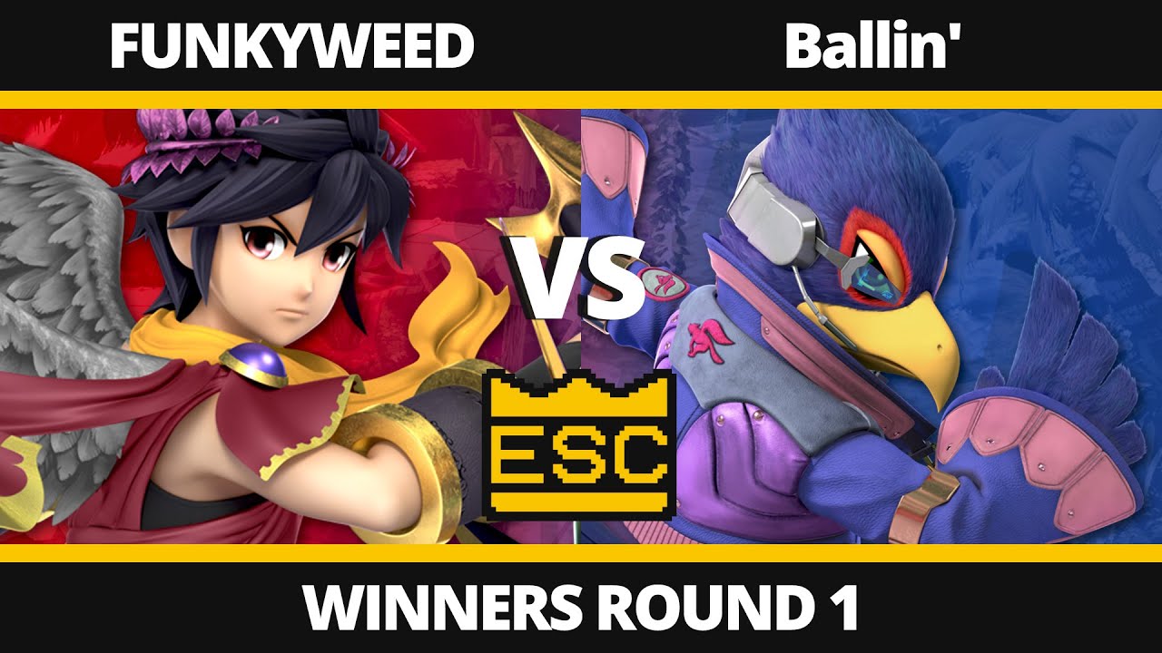 ESC 45 -EX- Winners Round 1 - FUNKYWEED (Dark Pit) Vs. Ballin' (Falco ...