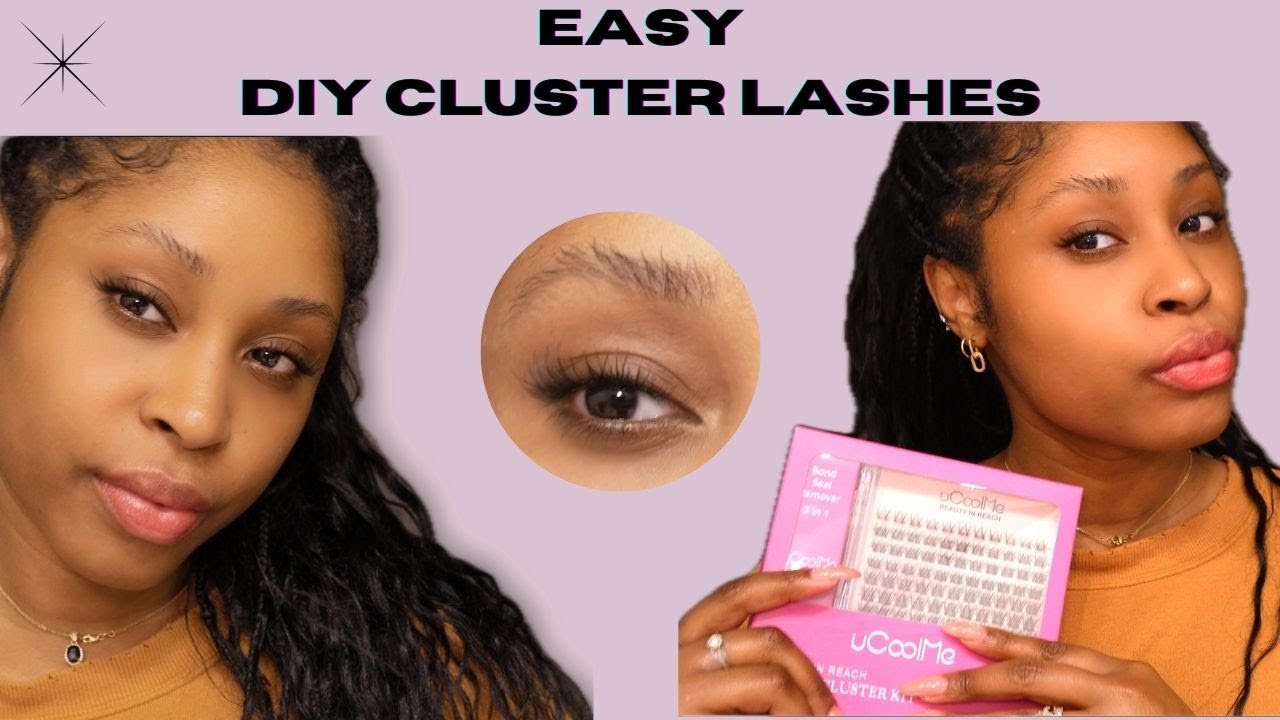 Easy Guide to Applying Cluster Lashes - YouTube