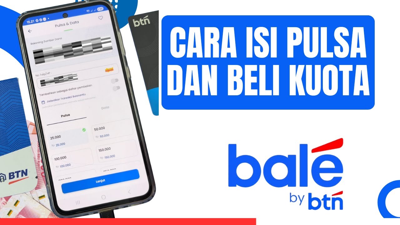 Cara Isi Pulsa dan Beli Kuota Semua Operator Lewat Bale BTN - YouTube