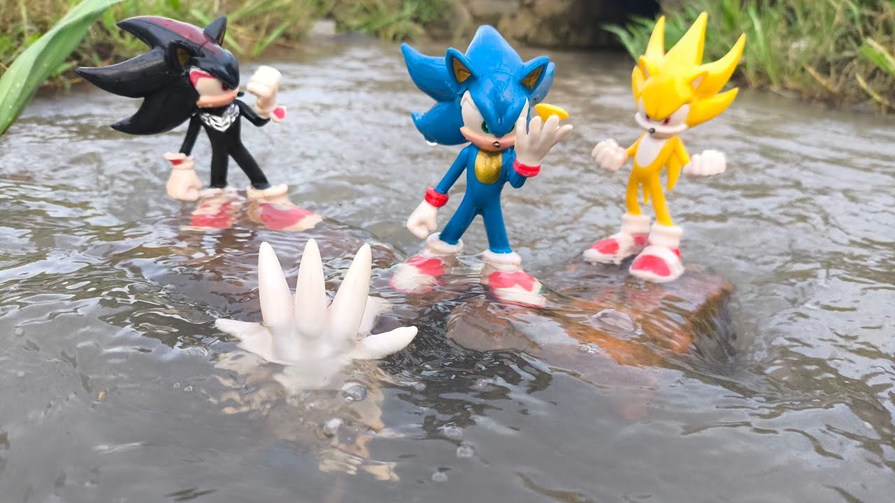 Sonic the hedgehog action figure :Sonic/knukles/Super sonic/Prime/Jaks ...