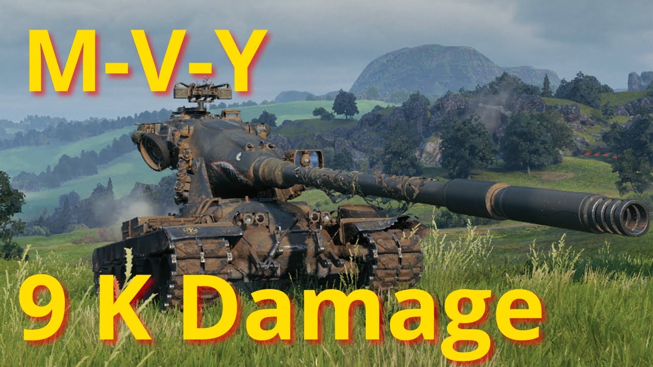 World of tanks M-V-Y - 9 K Damage 4 Kills, wot replays - YouTube