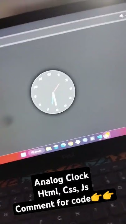 Analog Clock By Html, Css, Js💀#viral#coding#newsong#coding #trendingshorts #paonkijutti # ...