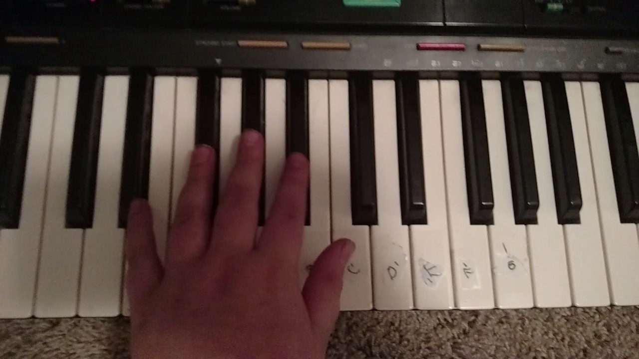 how to play the beginning of Minecraft theme on piano - YouTube