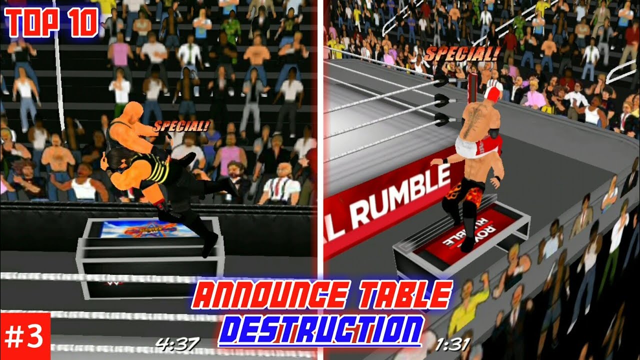 Top 10 Announce Table Destruction #3 | WR3D - YouTube