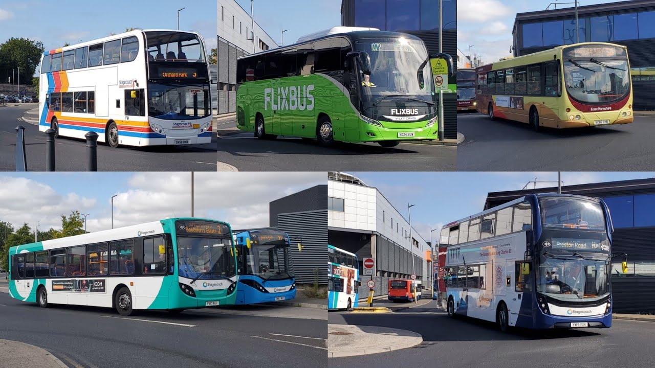 Buses at Hull Interchange (18/09/2024) - YouTube