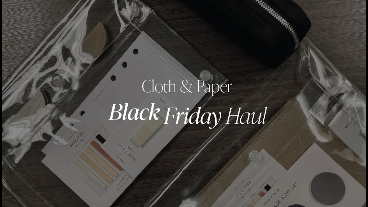 Black Friday Haul | Cloth & Paper - YouTube