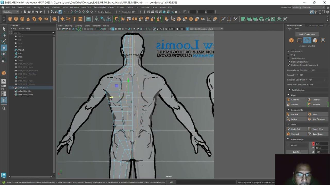 MAYA Module 4: Character Detailing - BODY: Back Part - YouTube