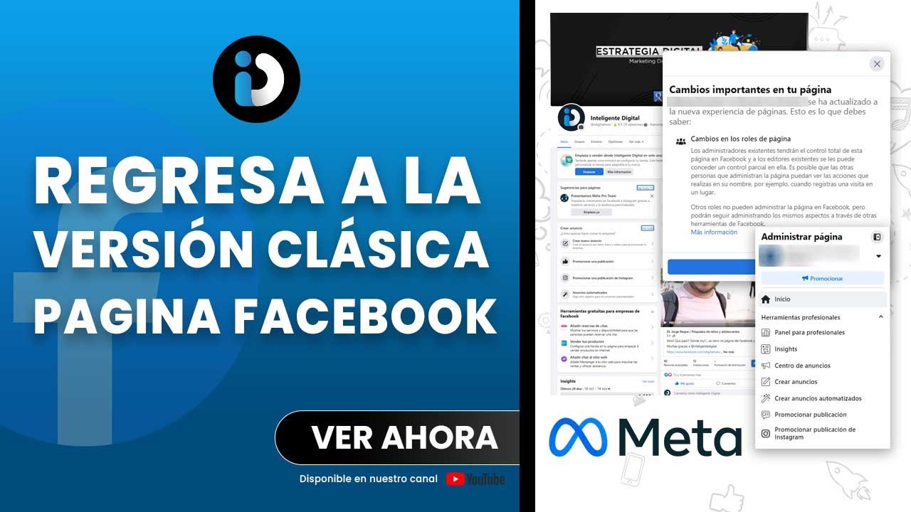 Así regresas a la versión clásica de página Facebook 2022 [ACTUALIZADO ...