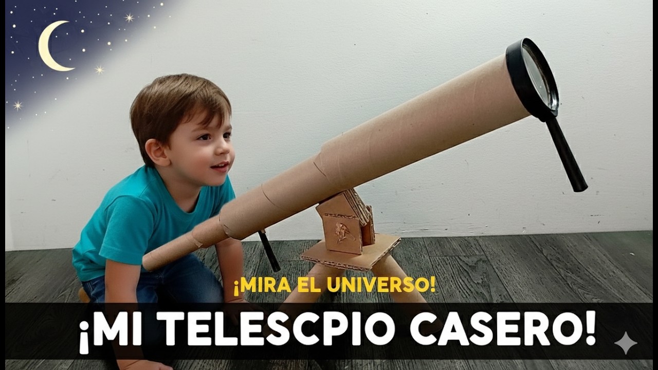 Cómo hacer un TELESCOPIO CASERO con Material Reciclado (Paso a Paso ...