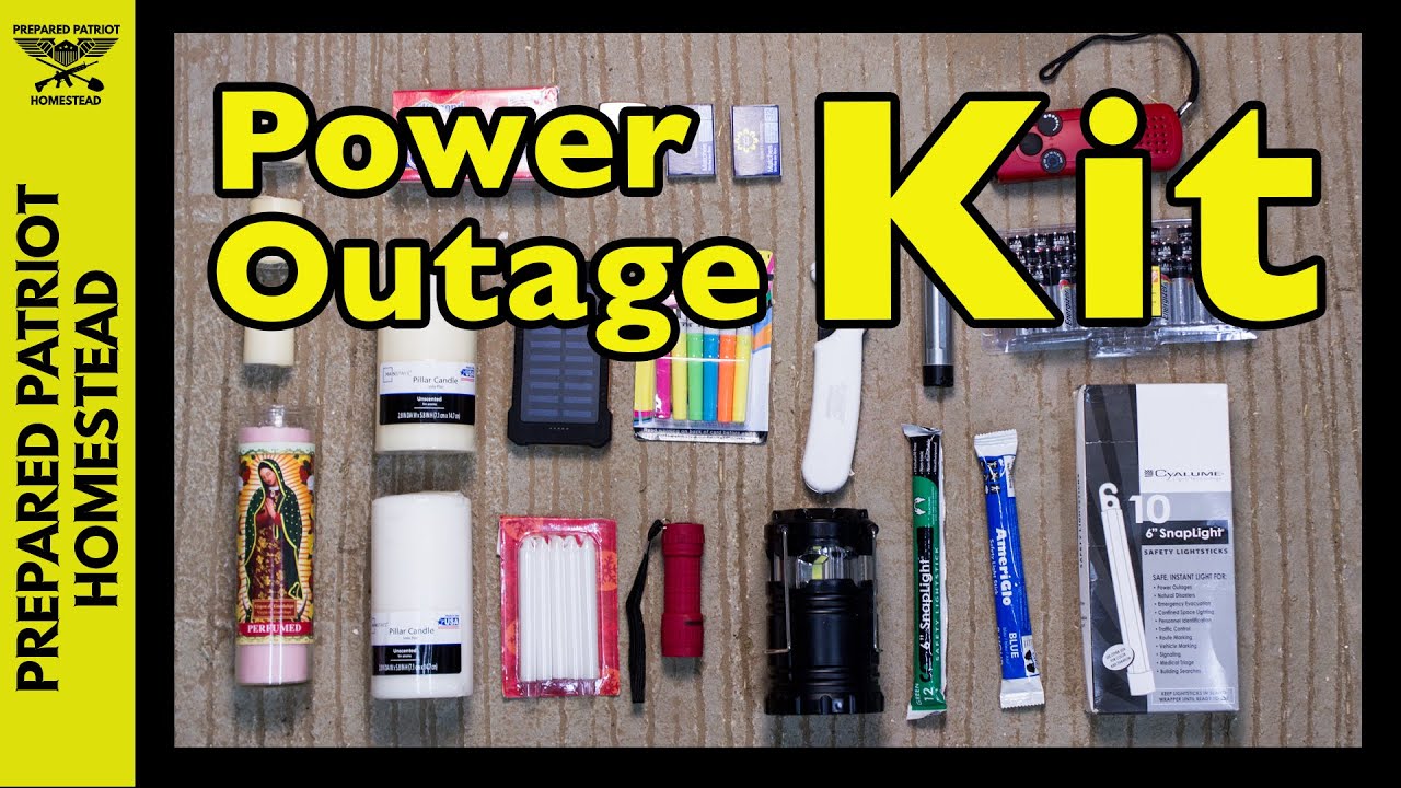 Power Outage Kit Checklist - YouTube