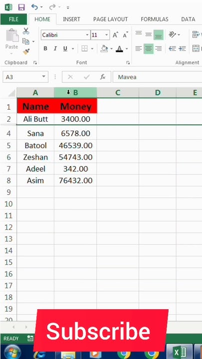 Hide in excel |Rows and columns ||#shorts #excel - YouTube