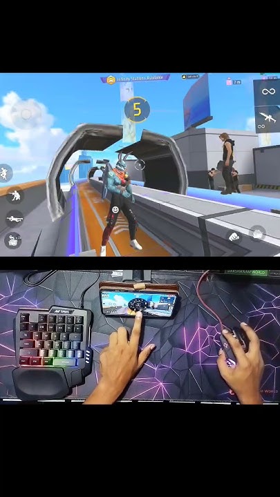 Mastering free fire keyboard and mouse Gameplay with Handcame #freefire #handcam # ...