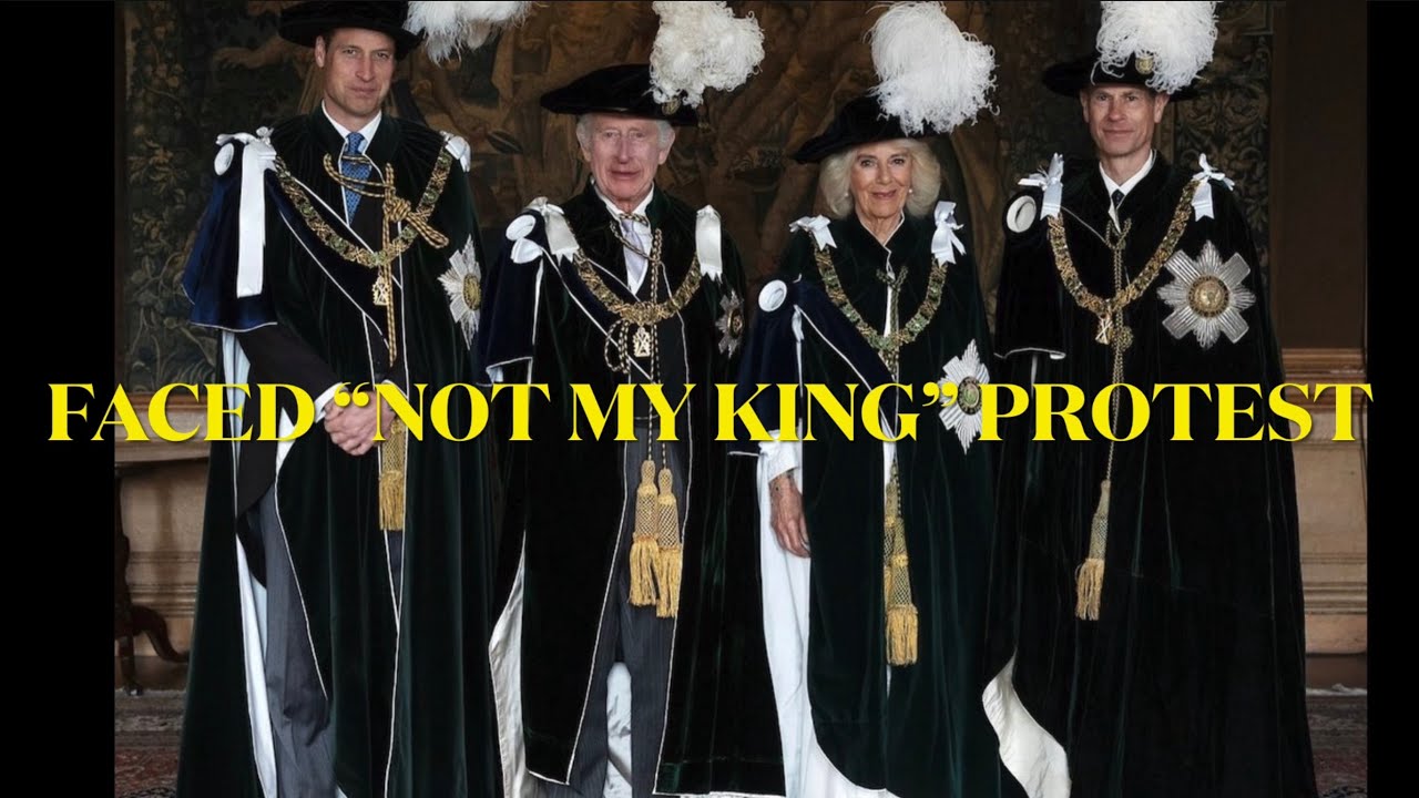 KING CHARLES FACES WITH “NOT MY KING” PROTEST - YouTube