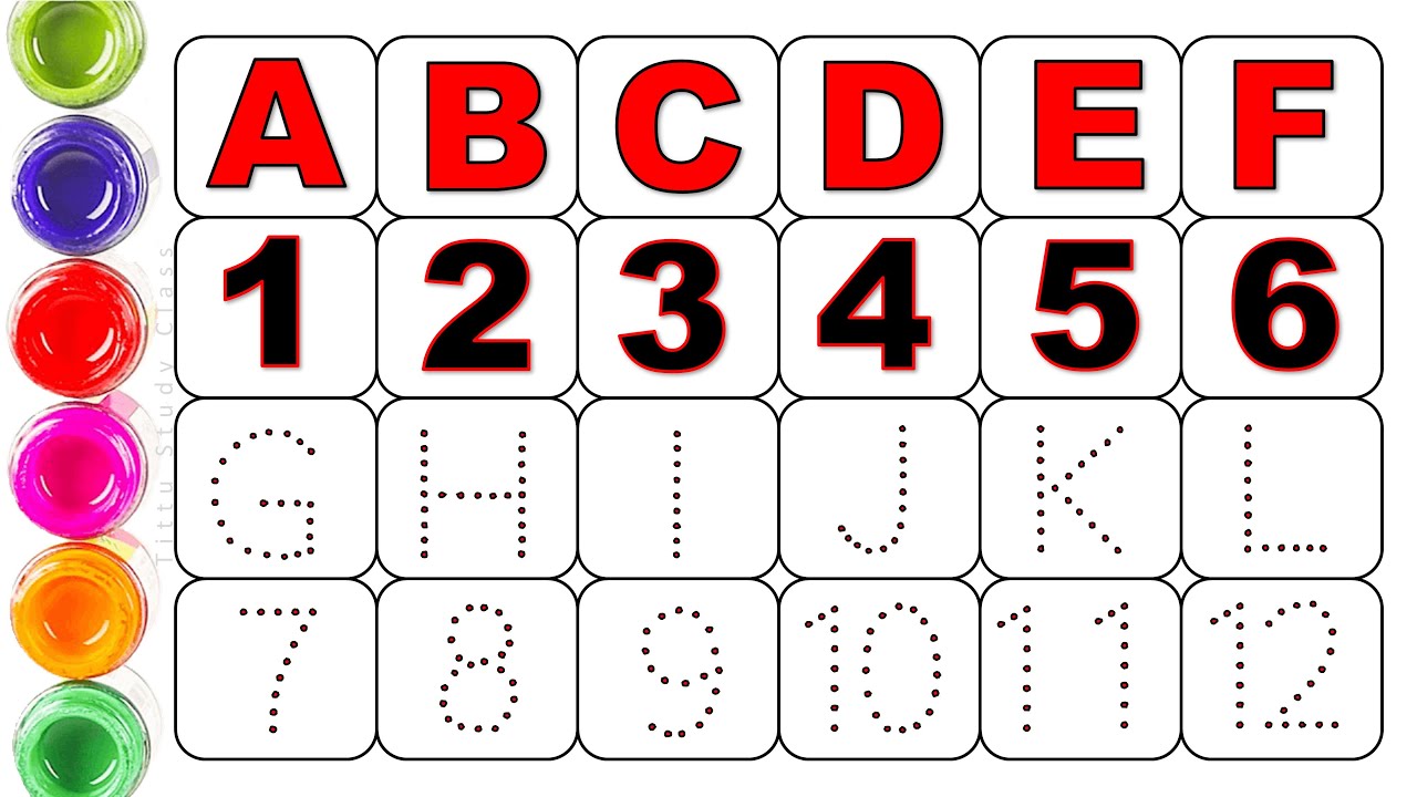 Learn abcd alphabets, numbers counting 123, shapes for kids and ...