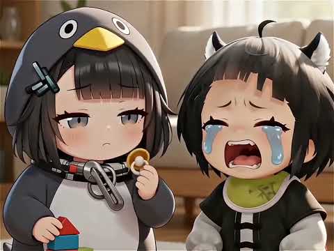 Kukoo kaka Goo goo ga ga fighting over the bottle nipple #viral #anime #cartoon #cute #tiktok 