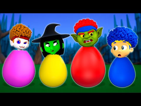 Monster Surprise Eggs | D Billions Kids Songs