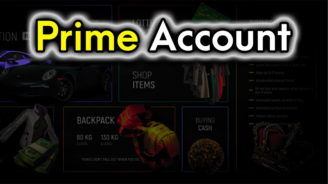Prime Account All Benifits || Prime Account In Grand Rp || GTA 5 ...