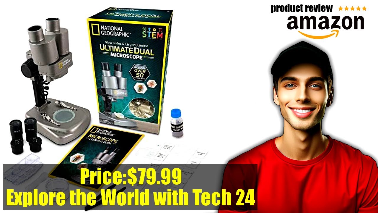 Buy NATIONAL GEOGRAPHIC Dual LED Kids Microscope - 50+ pc Science Kit ...