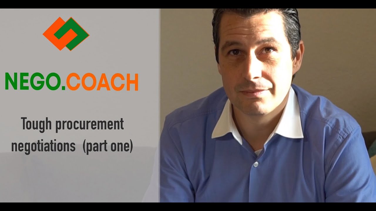 Nego.coach 6 - Tough Procurement Negotiations P1 - YouTube