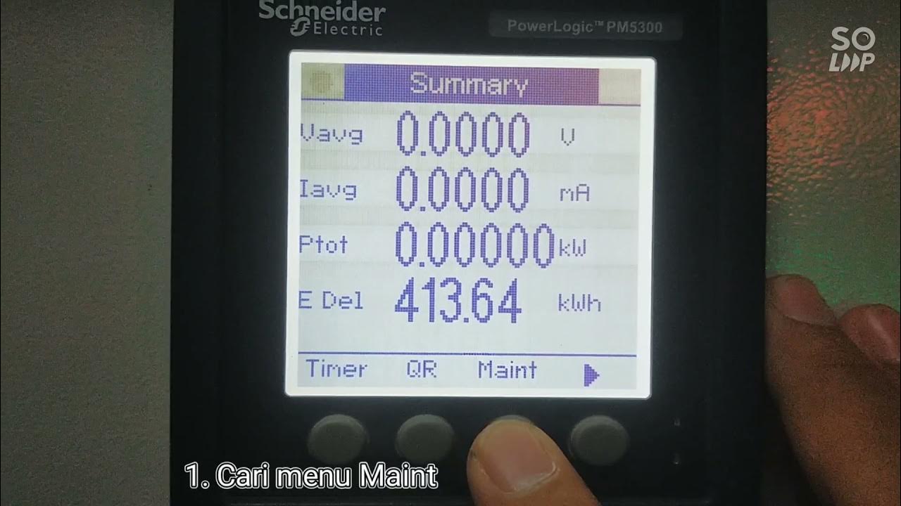 Setting Modbus Communcation Power Meter PM5300 - YouTube