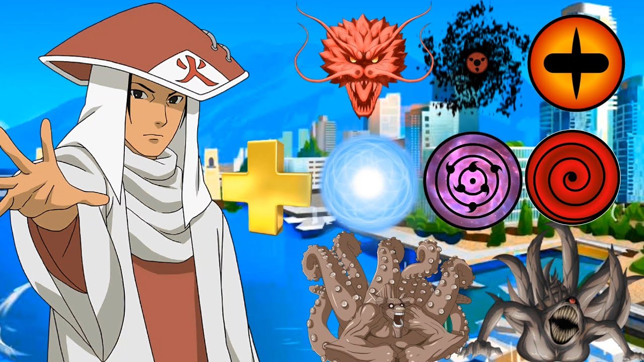 Hashirama + 8 Gate + Baryon Mode + Rinnengan + DMS + 10 Tails Fusion Vs ...