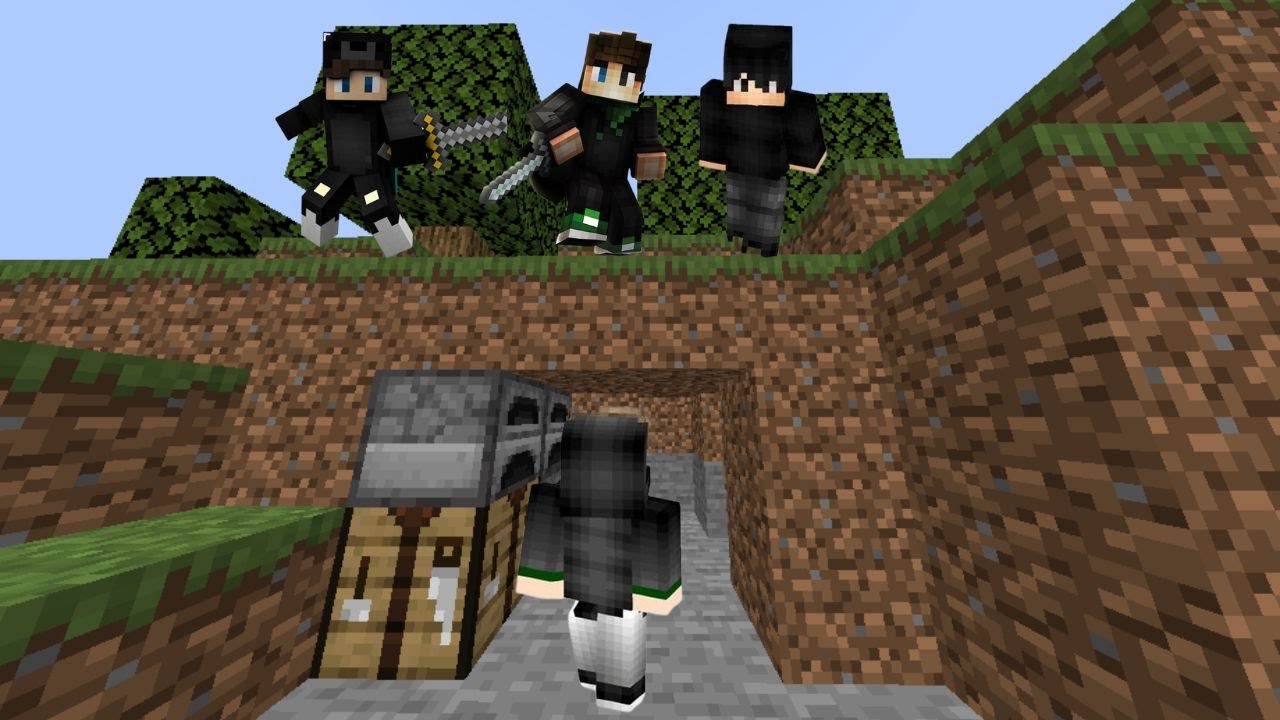 minecraft manhunt 1v3 #1 - YouTube