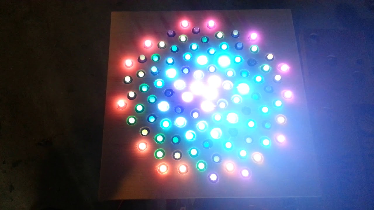 100 LED Spiral - YouTube