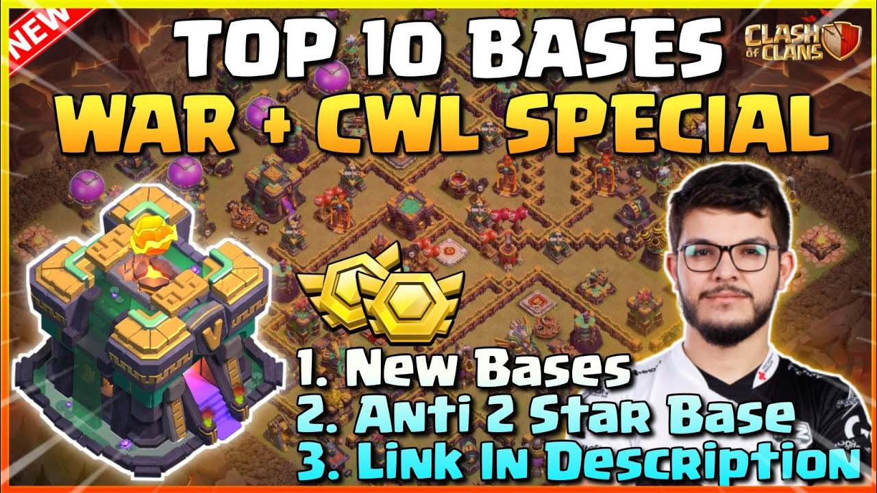 UNBEATABLE TH14 WAR BASE LINK 2023 | NEW TOP 10 TH14 WAR/CWL BASE ...